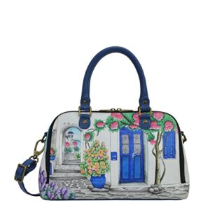 anna by anuschka wide organizer satchel, magical greece