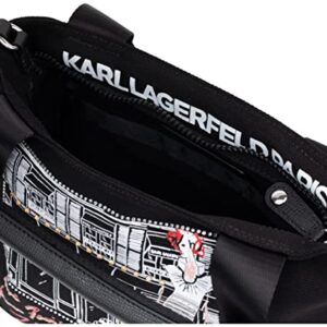 Karl Lagerfeld Paris Womens Essential Everyday Crossbody Bag Cross Body, Bk Fr Vn C, One Size US