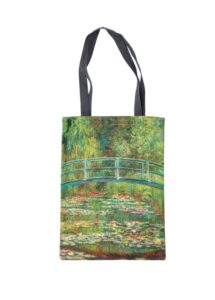 today is art day – claude monet – japanese bridge – tote bag – 13.5″ x 17.5″