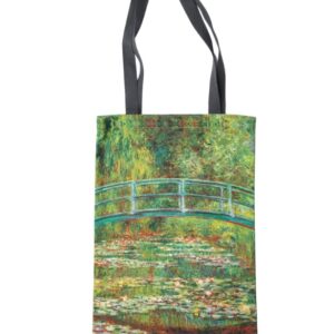 Today is Art Day - Claude Monet - Japanese Bridge - Tote Bag - 13.5" x 17.5"