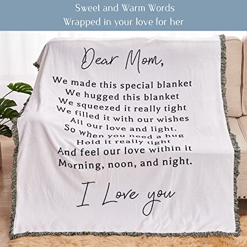 Gifts for Mothers Day Mom Gifts Valentines Day Gifts for Mom Birthday Gifts for Mom from Daughter Gifts for Mothers Day Soft Throw 60" x 50"