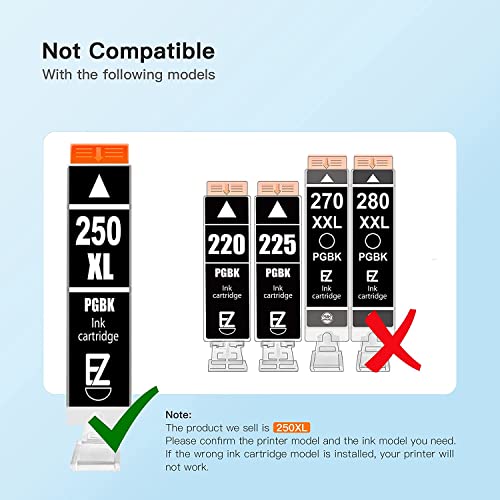 E-Z Ink (TM Compatible Ink Cartridges Replacement for Canon 250 251 XL PGI-250XL CLI-251XL to use with PIXMA MX922 MX920 IX6820 MG5520 MG7520 IP8720 MG6620 MG6320 MG7120 (15 Pack)