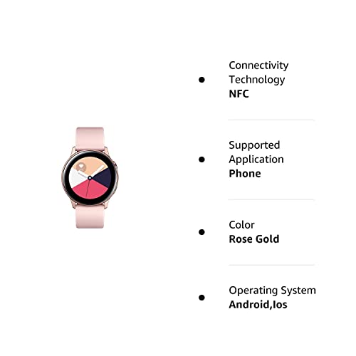 SAMSUNG Galaxy Active Smartwatch 40mm - Rose Gold (Renewed/Certified Refurbished) (Renewed)