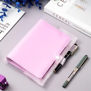 10 Pieces Notebook Cover Clear Book Cover for Book Protect Against Wear and Tear Waterproof and Dust Proof Book Cover Compatible with Hobonichi, Midori (A6 9 x 6 Inches)