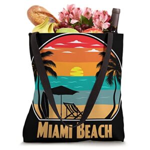 Miami Beach Florida Sunset - I Love Miami Beach Souvenir Tote Bag