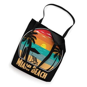 Miami Beach Florida Sunset - I Love Miami Beach Souvenir Tote Bag