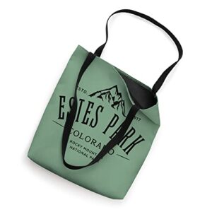 Estes Park Colorado Established 1917 Rocky Mountain Design Tote Bag