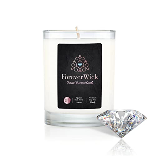 ForeverWick Surprise Candle with Diamond Inside | Foreverwick Candles | Fruit Scented Soy Candles Gifts for Women Aromatherapy Candle Wax | All-Natural Organic Soy Candle 14oz | 70h