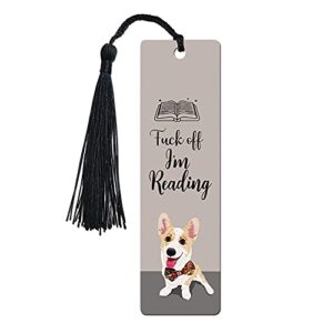 five elephant reading dog funny inspirational bookmark, reader gifts, reading gifts, gift for book lover writers friend