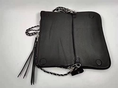 Meboer Women's Casual Leather Chain Crossbody Shoulder Bag Party Clutch Bag, Black