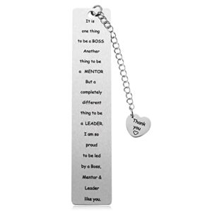 kvekstio boss day appreciation bookmark gifts for women men, coworker supervisor retirement leaving goodbye bookmarks for female male lady bosses, boss gift for mentor leader