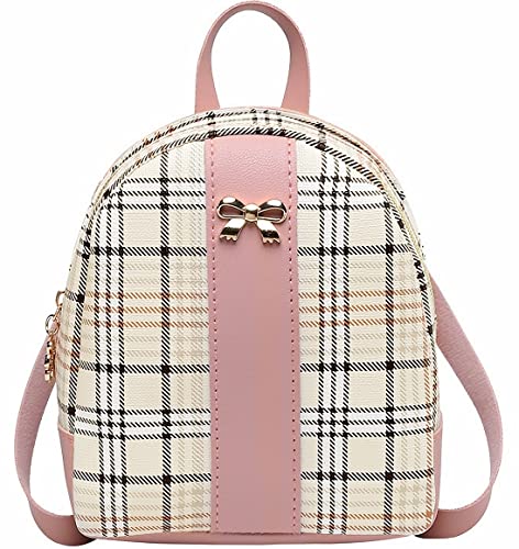 Girls Cute Backpack Mini Bag Gift for Teen Year Old Cell Phone Purse Small Zipper Satchel Women Bowknot Bags (Pink2)