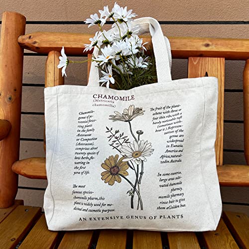 Canvas Tote Bag Aesthetic,Cute Tote Bags with Metal Zipper Big Canvas Tote Bags for Women Girl Shopping School Library