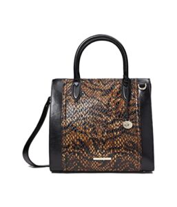 brahmin blanchard caroline satchel cocoa one size