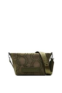 desigual accessories fabric across body bag, green