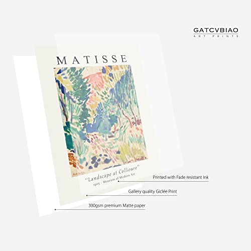 Gatcvbiao Matisse Wall Art, Aesthetic Posters, Set of 6 Matisse Poster, Matisse Prints, Henri Mattise Art, Wall Posters Aesthetic, Art Exhibition Poster, Abstract Vintage Poster (8" x 10", Unframed)