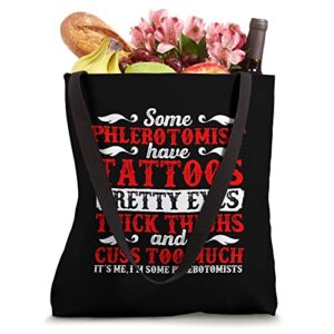 Tattooed Phlebotmist Phlebotomy Tote Bag