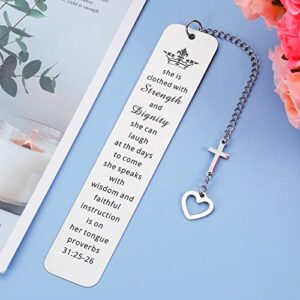 Inspirational Christmas Bookmarks Gifts for Women Men Bible Verse Bookmark Christian Gifts for Book Lover Gifts for Women Birthday Friends Girl Sister Female Bookworms Book Club Church Bulk Gifts