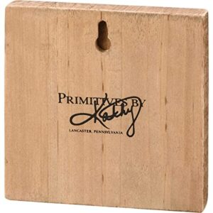 Primitives by Kathy White Bunny Home Décor Sign 4.50" x 4.50" x 1"