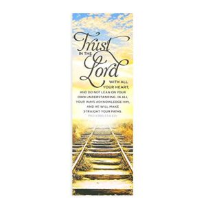 trust in the lord bookmarks, 2 x 6 inches, 25 bookmarks