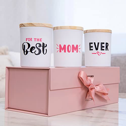 Candle Gift Set for Mom | Box of 3 Scented Candle Gifts | Christmas or Birthday Gifts for a Mom | Best Mom Ever Gifts | Unique Gift Ideas for Mothers Day | Arrive Beautifully Gift Boxed