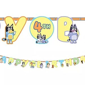 Bluey Age Letter Banner - 10" x 10 1/2" | Multicolor | 1 Pc.