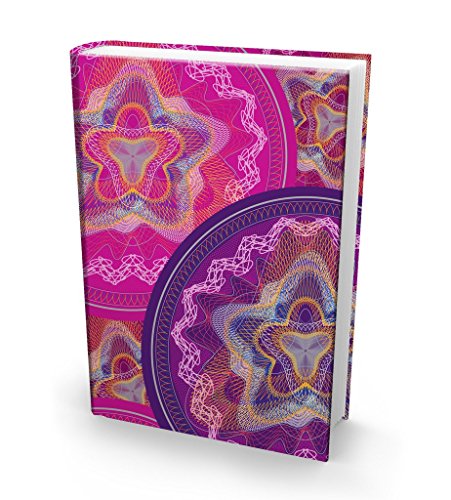 Book Sox Stretchable Book Cover: Jumbo Spirograph Print. Fits Most Hardcover Textbooks up to 9 x 11. Adhesive-Free, Nylon Fabric School Book Protector. Easy to Put On. Washable & Reusable Jacket.