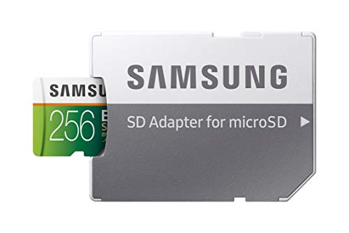 SAMSUNG ELECTRONICS EVO Select 256GB MicroSDXC UHS-I U3 100MB/s Full HD & 4K UHD Memory Card with Adapter (MB-ME256HA)