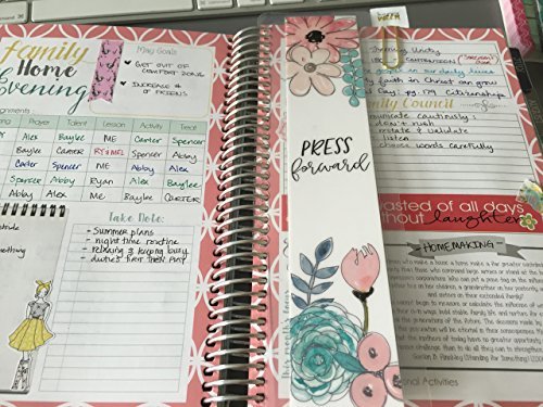 In The Leafy Treetops Agenda & Planner Bookmark | Press Forward Inspirational Bookmark - Pink Flowers