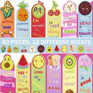 36 Pcs Scented Bookmarks for Kids, Fruit Bookmarks Scratch and Sniff Bookmarks Fruitmarks Bookmarks for Kids Bulk