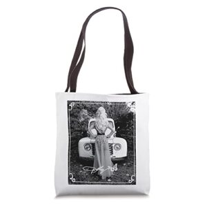 dolly parton vintage truck tote bag