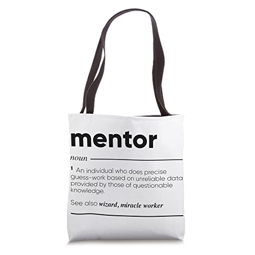 Mentor Funny Definition Tote Bag