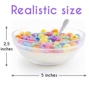 Cereal Candle with Spoon Like Fruit Loops Candle Bowl Gifts Fruit Fruity Scented Funny Novelty Food Cute Candles Fun Cool Cereal Bowl Candle