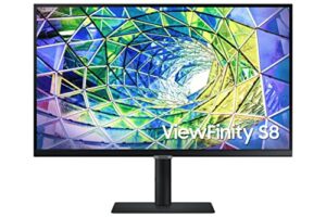 samsung s80a computer monitor, 27 inch 4k , vertical , usb c , hdr10 (1 billion colors), built-in speakers (ls27a800unnxza)