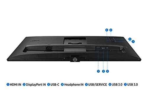 SAMSUNG S80A Computer Monitor, 27 Inch 4K , Vertical , USB C , HDR10 (1 Billion Colors), Built-in Speakers (LS27A800UNNXZA)