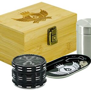 Stash Box Combo Kit with Accessories, Locking Box Gift Container Set for Accessories