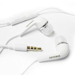 Samsung EHS64AVFWE 3.5mm EHS64 Stereo Headset with Remote and Mic - Original OEM - Non-Retail Packaging - White