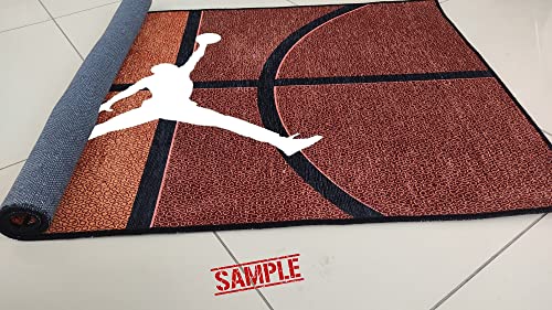 Sports Rug, Basketball Rug, Chenille Rugs for Living Room, Bedroom Rug, Home Decor Rug, Modern Carpets, Kids Room Decor, Birthday Gifts, ms0266.2 (39”x59”)=100x150cm