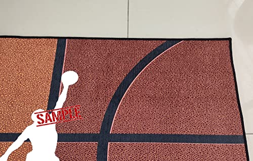 Sports Rug, Basketball Rug, Chenille Rugs for Living Room, Bedroom Rug, Home Decor Rug, Modern Carpets, Kids Room Decor, Birthday Gifts, ms0266.2 (39”x59”)=100x150cm