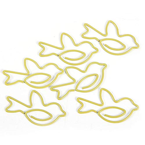 Paper Clips 12Pcs Bird Shaped Paperclips for Bookmark Office School Notebook Agenda Pad 3x2cm