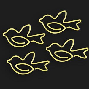 Paper Clips 12Pcs Bird Shaped Paperclips for Bookmark Office School Notebook Agenda Pad 3x2cm