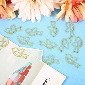 Paper Clips 12Pcs Bird Shaped Paperclips for Bookmark Office School Notebook Agenda Pad 3x2cm