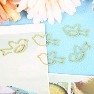 Paper Clips 12Pcs Bird Shaped Paperclips for Bookmark Office School Notebook Agenda Pad 3x2cm