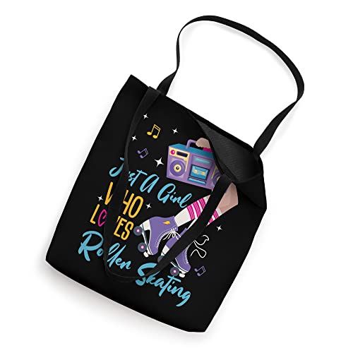 Cool Roller Skating Skate Girl 1970S Retro Tote Bag