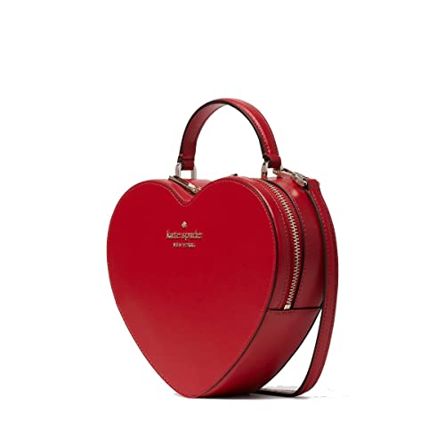 Kate Spade New York Love Shack Heart Purse Crossbody Handbag (Candied Cherry)