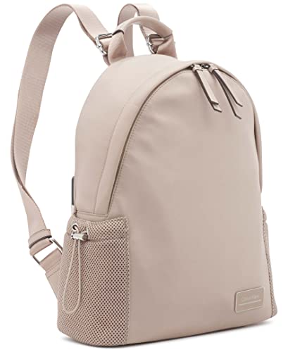 Calvin Klein Women's Jessie Organizational Backpack, Goat, One Size