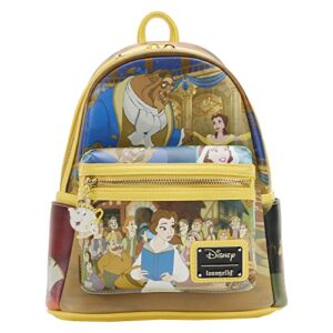 loungefly disney beauty and the beast belle princess scene womens double strap shoulder bag purse