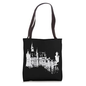 neuschwanstein castle lover vintage bavaria i love germany tote bag