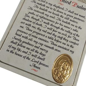 Psalm 23 Bookmark - with The Lord's Prayer | 3 Psalms 23 The Lord is My Shepherd Bookmark, Scripture Prayer Card Set | Total 4 Items