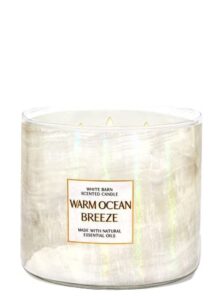 bath & body works, white barn 3-wick candle w/essential oils – 14.5 oz – 2022 spring scents (warm ocean breeze)